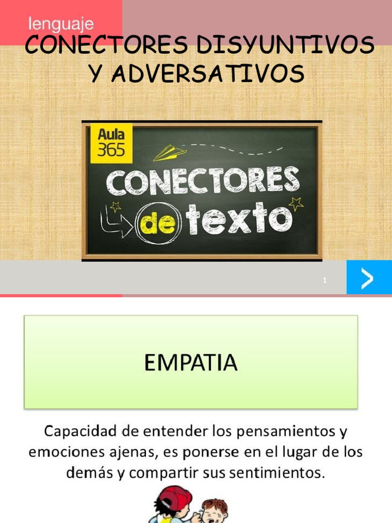 Conectores Adversativos y Disyuntivos | PDF