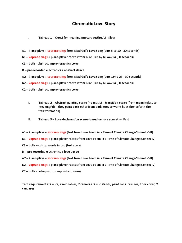 Chromatic Love Story | PDF | Sea | Nature