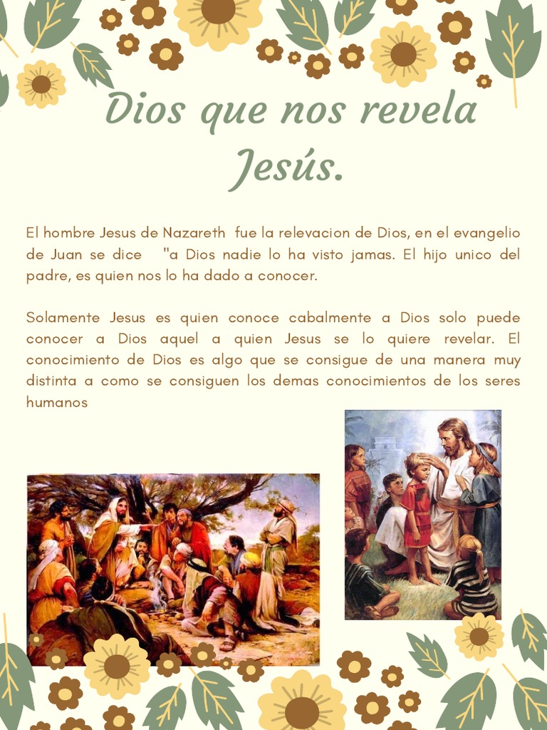 Dios Que Nos Revela Jesús. | PDF