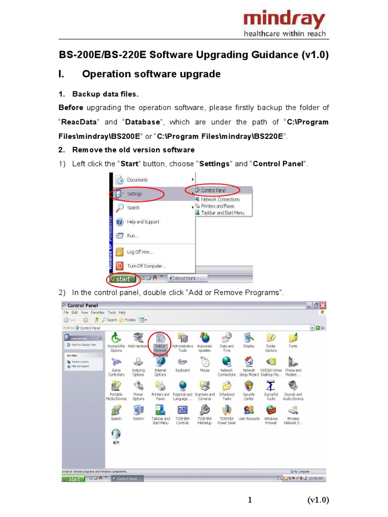 BS-200E&BS-220E Software Upgrading Guidance V1.0 | PDF