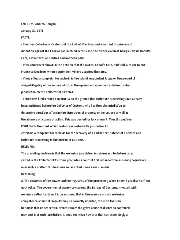 Cases | PDF | Asset Forfeiture | Search And Seizure