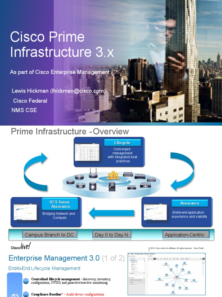 Cisco Prime Infrastructure 3.x: As Part of Cisco Enterprise Management | PDF | Cisco Systems ...