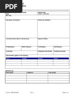 Deviation Request Form: Contractor Approval For Deviation | PDF