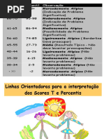 Tabela de Interpretação Da Escala de Conners | PDF