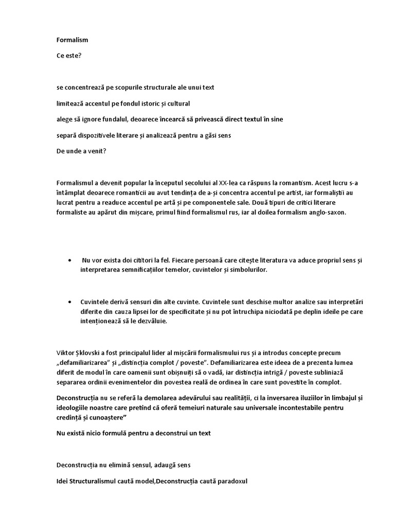 Formalism Structuralist | PDF