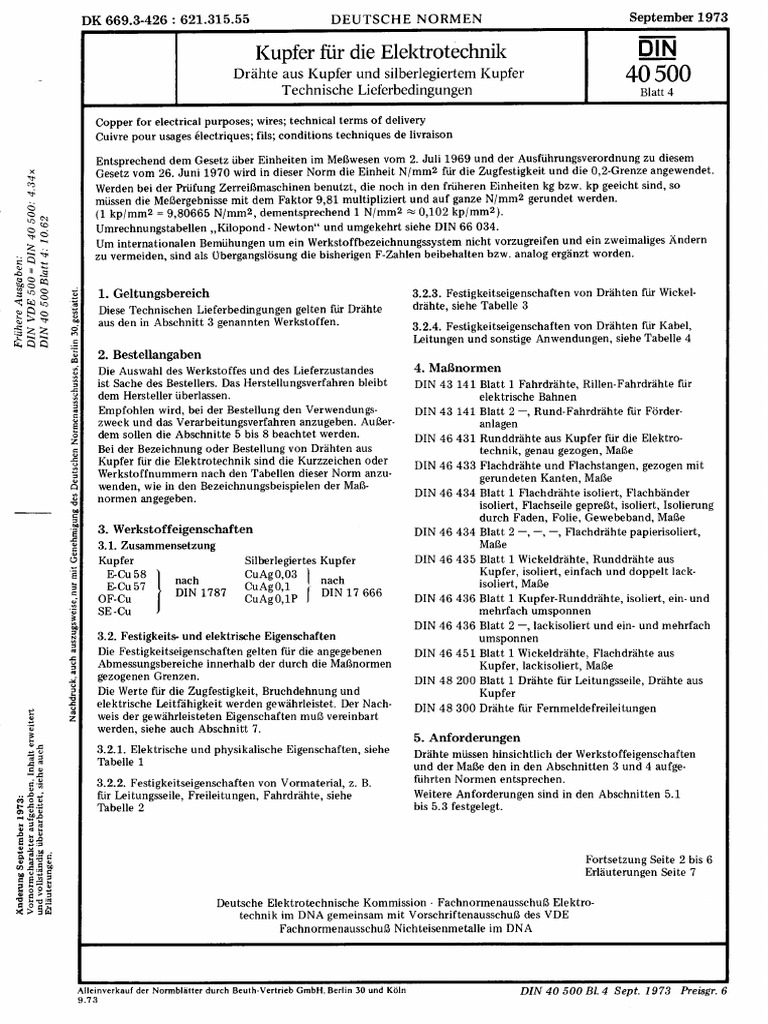 DIN 40500 - IV (Setembro 1973) | PDF