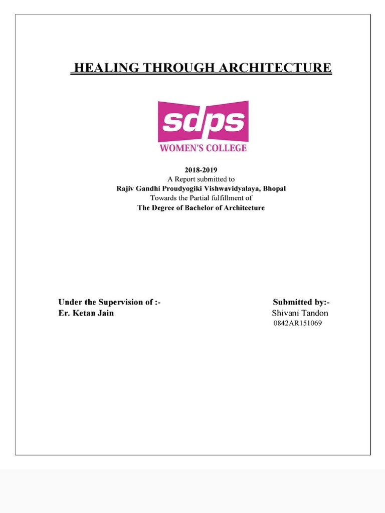 Healing Through Architecture | PDF