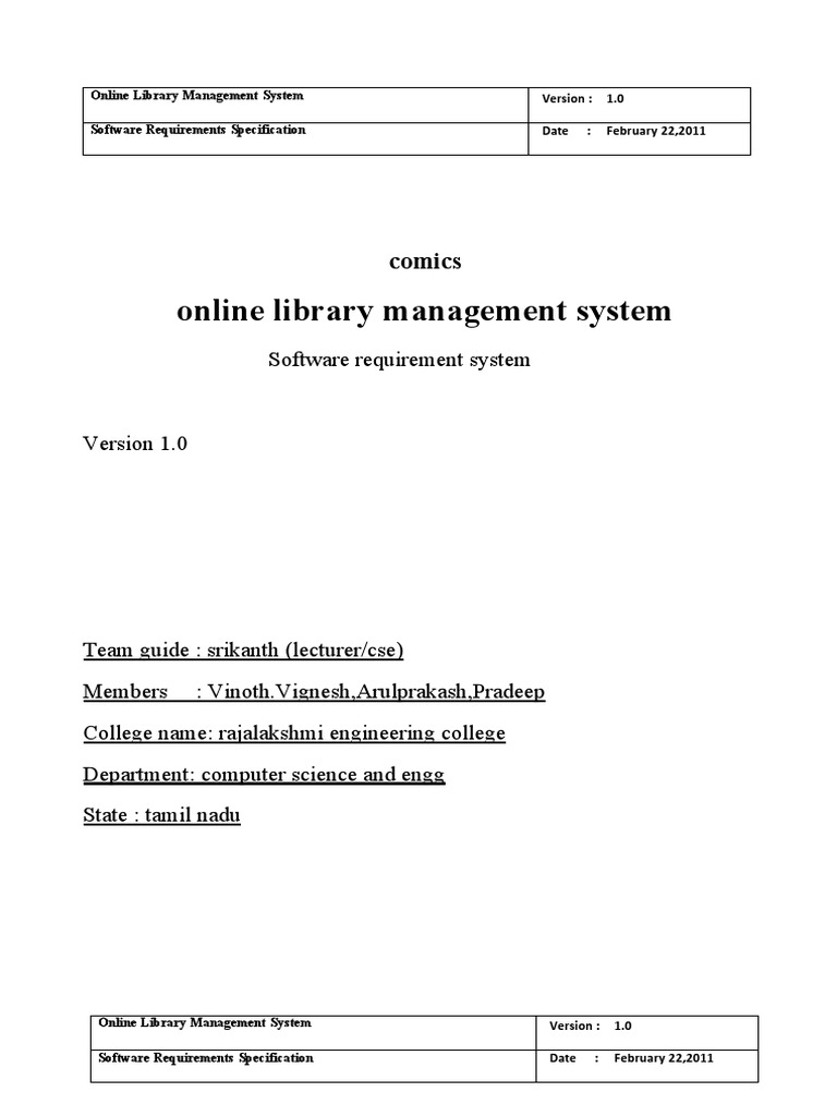 Online Library Management System | PDF | World Wide Web | Internet & Web