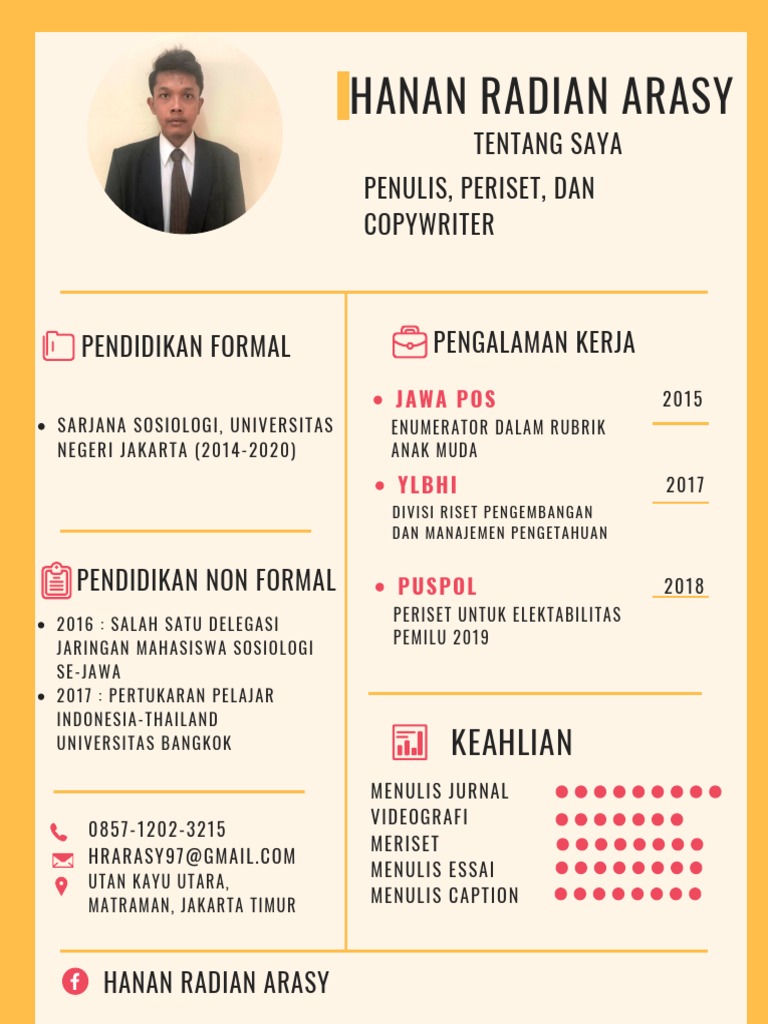 CV Hanan Radian Arasy | PDF