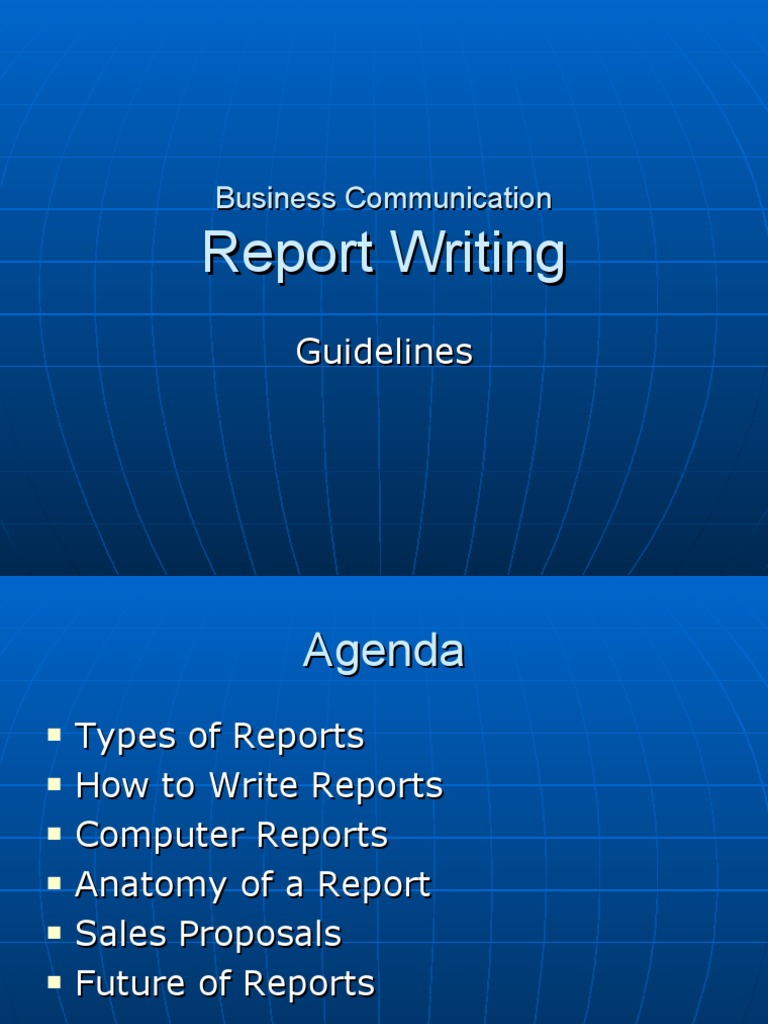 Business Communication and Report Writing Guide | PDF | Communication ...