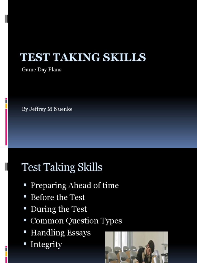 Essential Test Taking Skills Guide | PDF | Language Arts & Discipline