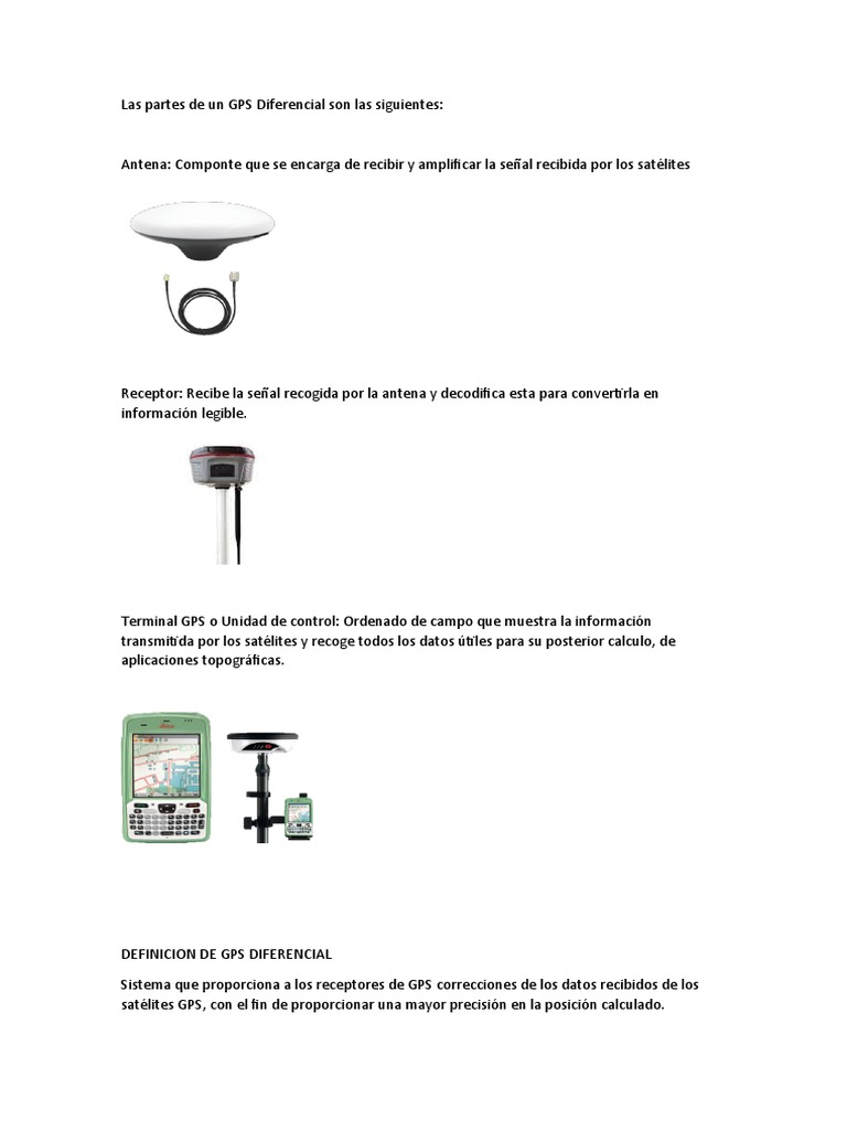 Las Partes de Un GPS Diferencial | PDF