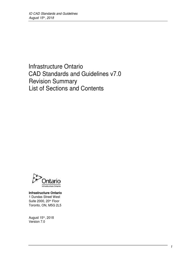 IO CAD Standards and Guidelines V 7 - 0 | PDF | License | Auto Cad
