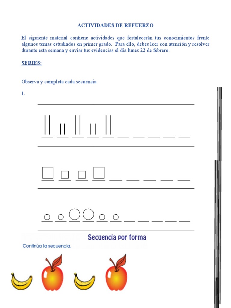 Guia 1a Semana Matematicas 2c Matematicas | PDF | Crecimiento personal ...