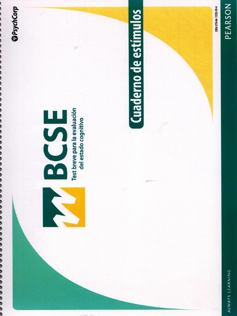 BCSE. Cuaderno de Estímulos | PDF