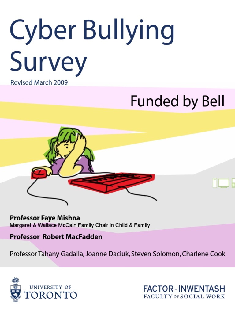 Cyber Bullying Survey: Funded by Bell | PDF | Cyberbullying | Bullying
