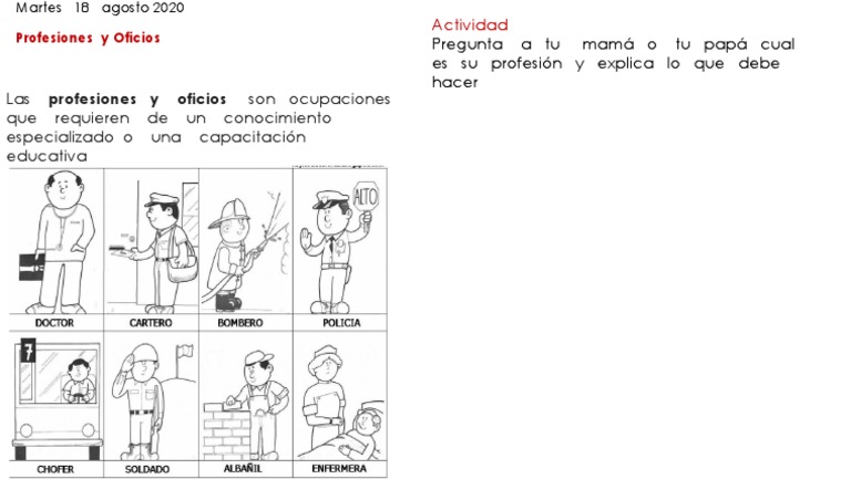 Profesiones y Oficios | PDF