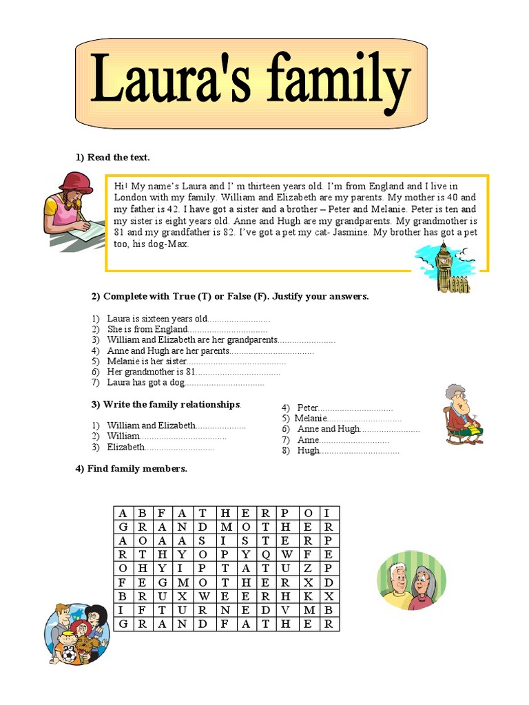 Have Got Has Got Plus Vocabulary About Family Memb Fun Activities Games ...