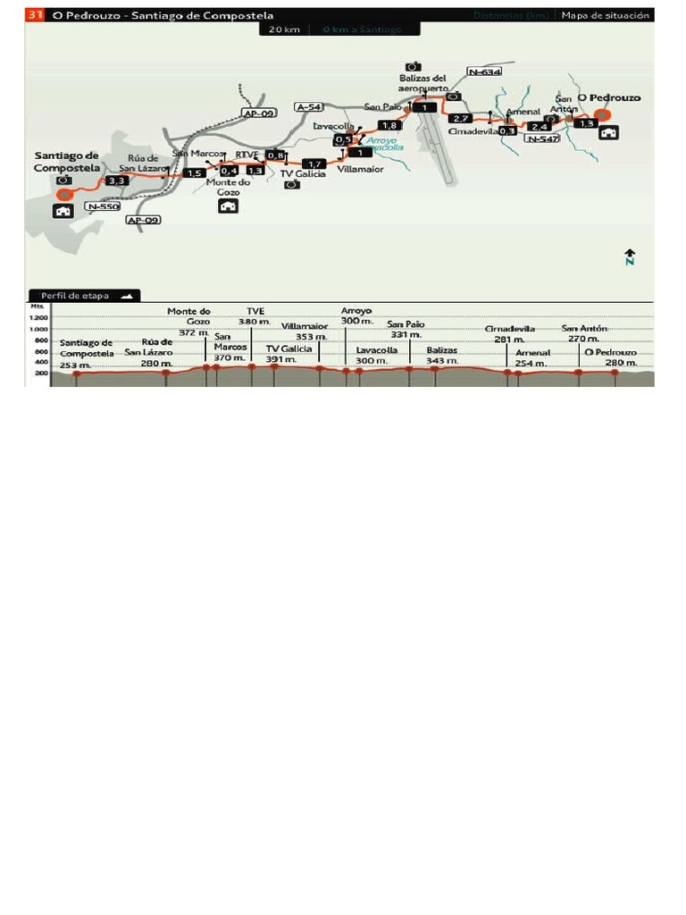 Mapas de Las Etapas Desde Astorga | PDF