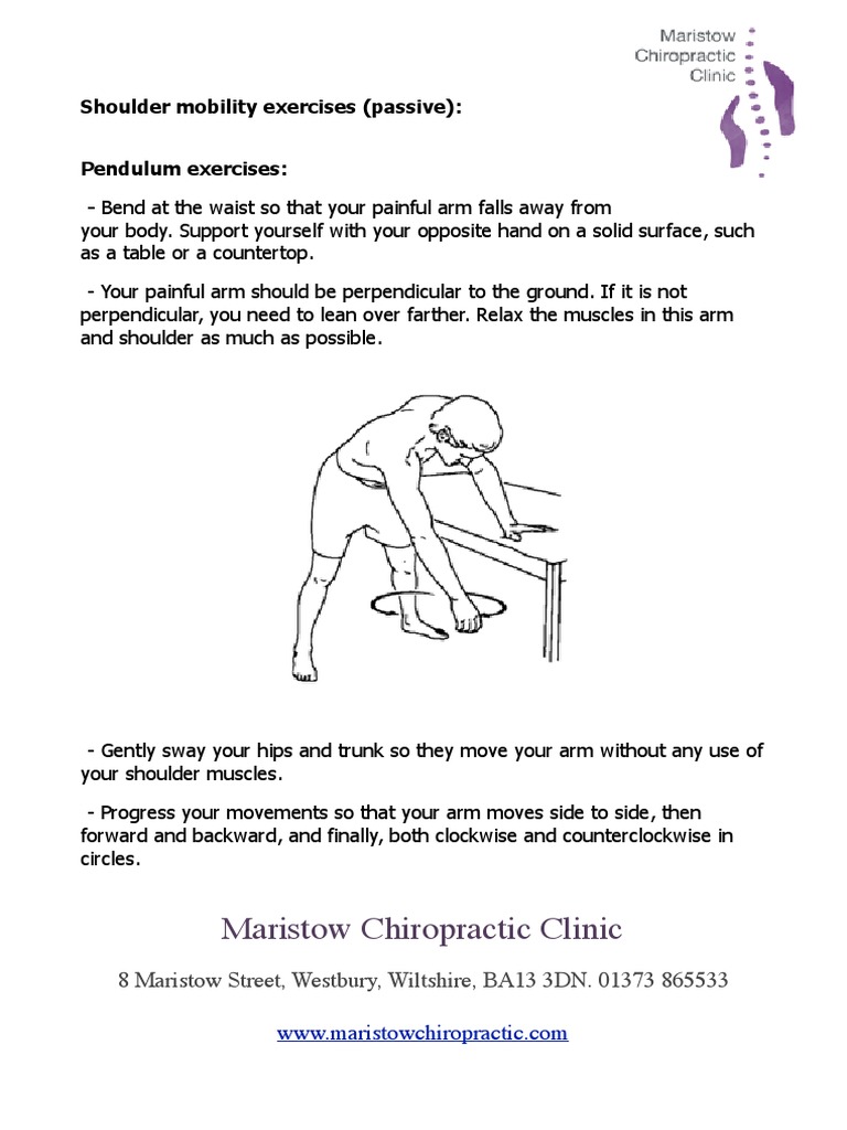Shoulder Mobility Exercises Guide | PDF | Anatomical Terms Of Motion ...