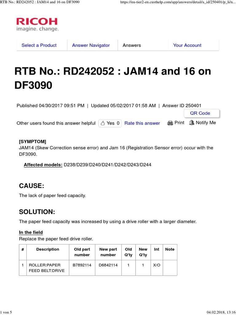 RTB No. Rd242052 Jam14 and 16 On Df3090 | Download Free PDF | Business