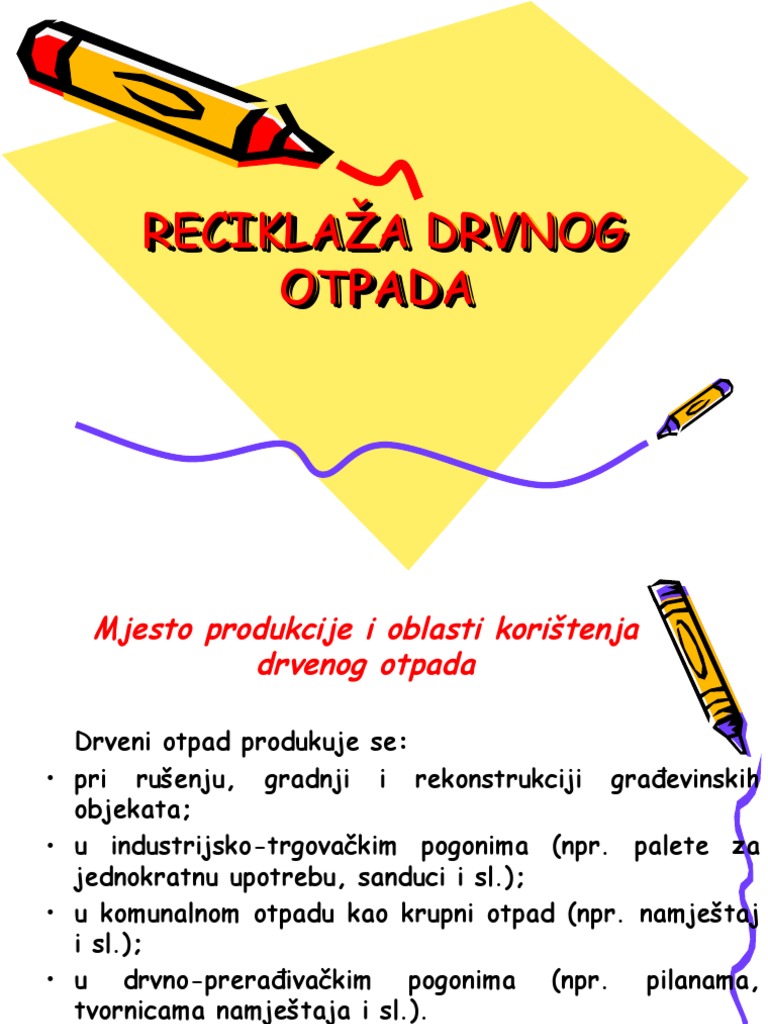 Reciklaza Drvnog Otpada | PDF