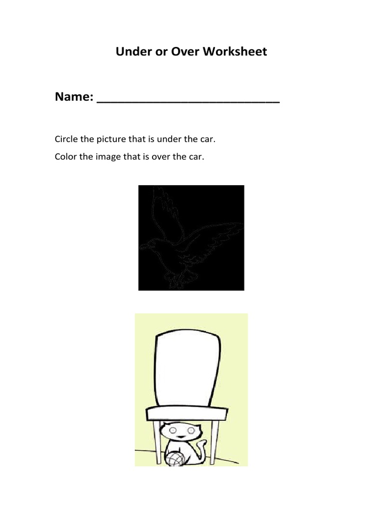 Under or Over Worksheet | PDF