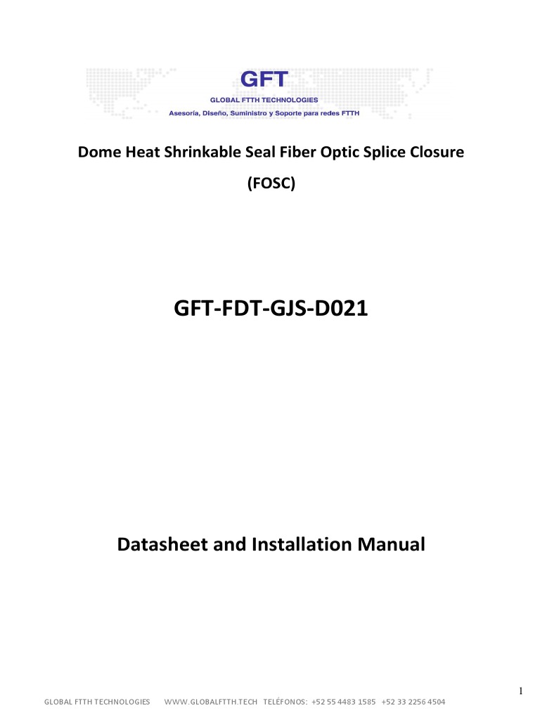 GFT-FDT-GJS-D021 Extendido | PDF | Optical Fiber | Equipment