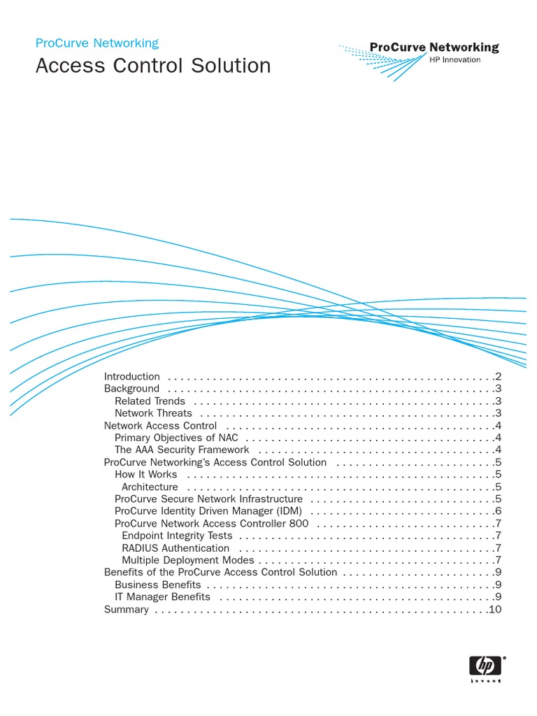 Access Control Solution | PDF | Access Control | Computer Network
