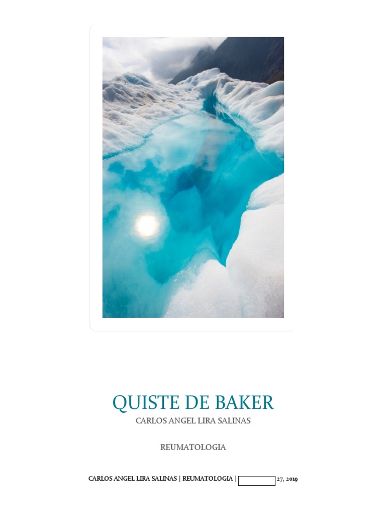 Quiste de Baker | PDF | Rodilla | Enfermedades y trastornos