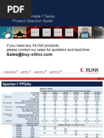 7 Series Product Selection Guide | PDF | Field Programmable Gate Array | Digital Electronics