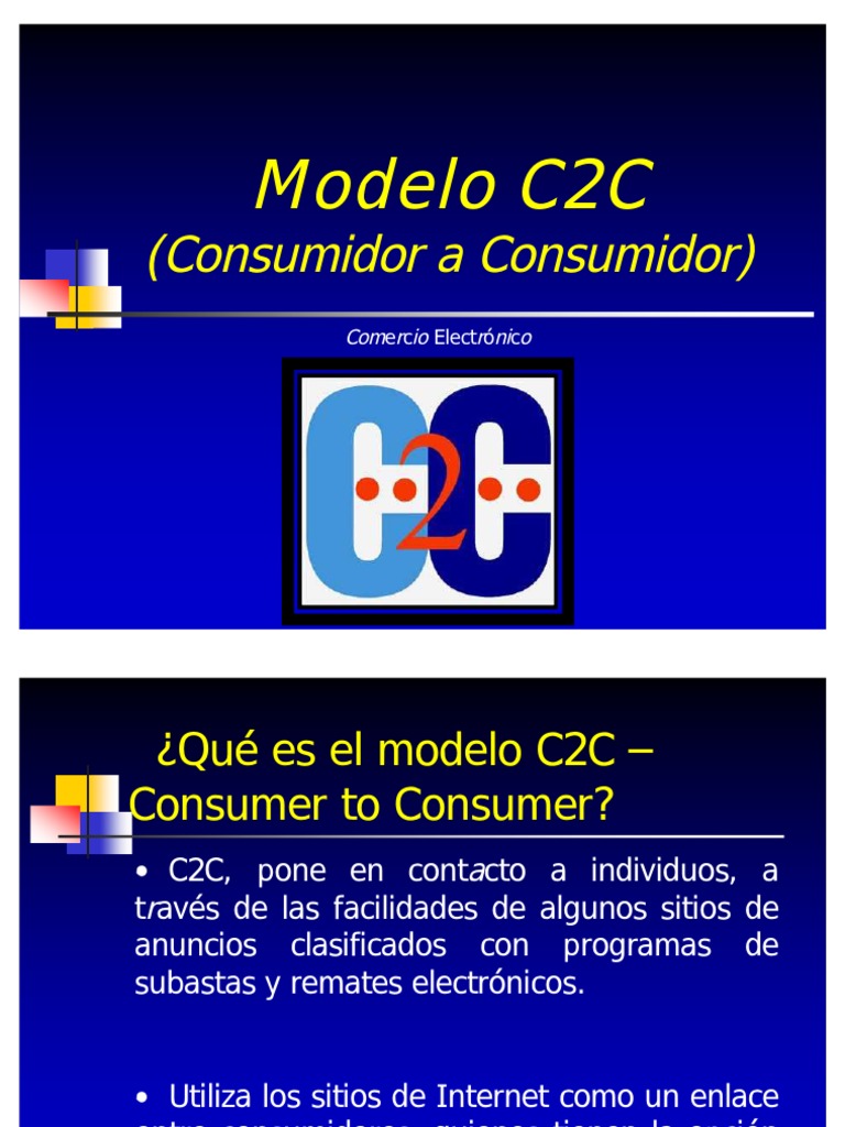 Modelo C2C | PDF | Negocios | Informática