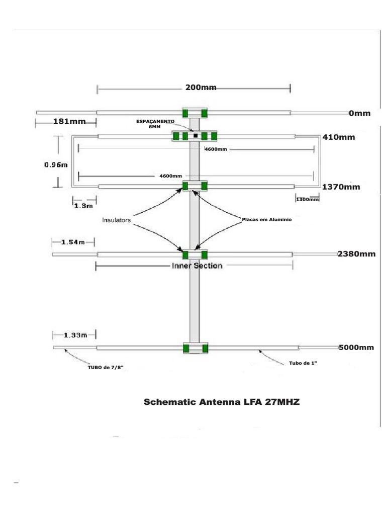 Schematic Antenna LFA 27MHZ: Espaçamento 6MM | PDF