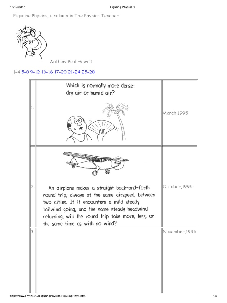 Figuring Physics, A Column in The Physics Teacher | PDF