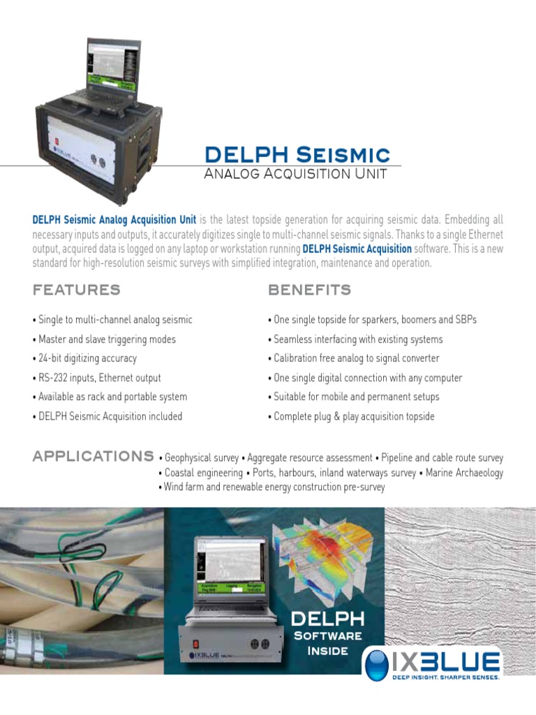 Delph Seismic Analog Acquisition Unit | PDF | Manufactured Goods | Computer Science