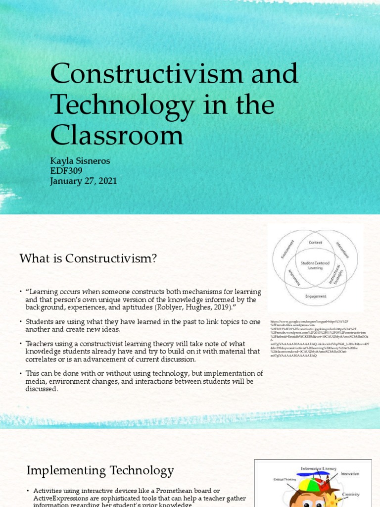 Constructivism And Technology In The Classroom Pdf Constructivism