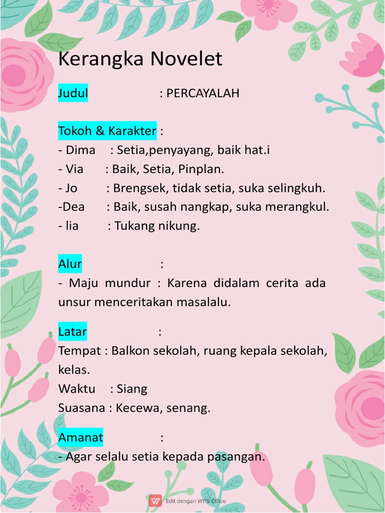 Kerangka Novelet | PDF