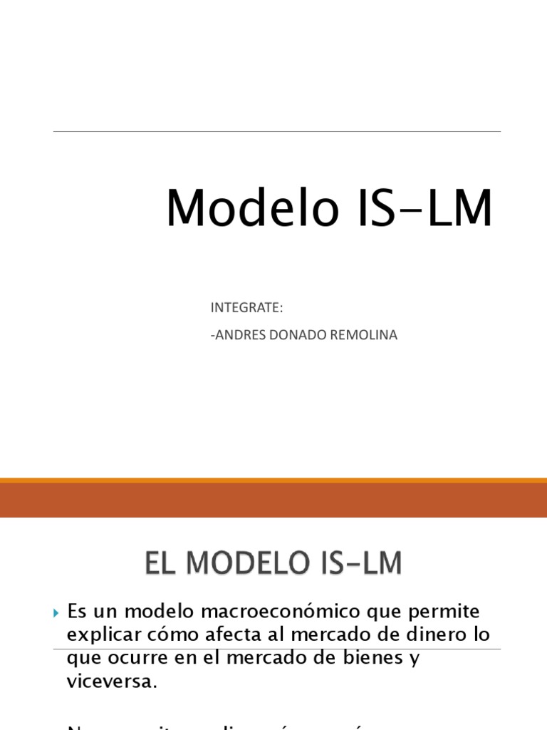 Modelo Is-Lm | PDF | Microeconomía | Macroeconómica