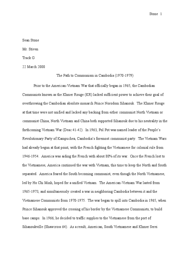 Lon Nol's Coup and Cambodian Turmoil | PDF | Democratic Kampuchea ...