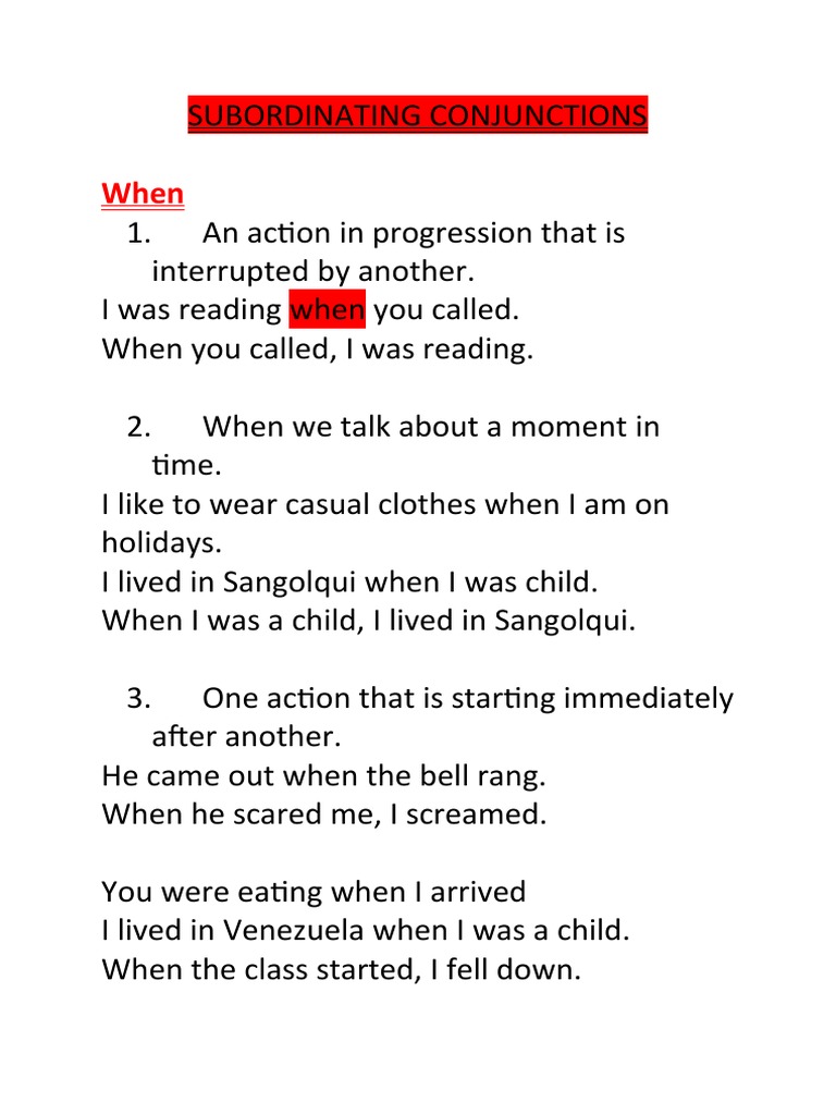 When, While, Meanwhile, During | PDF