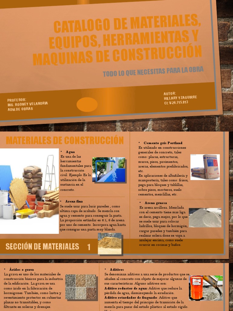 Catalogo de Materiales | PDF | Acero estructural | Herramientas