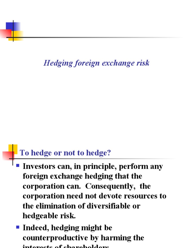Hedging Foreign Exchange Risk | PDF | Swap (Finance) | Hedge (Finance)