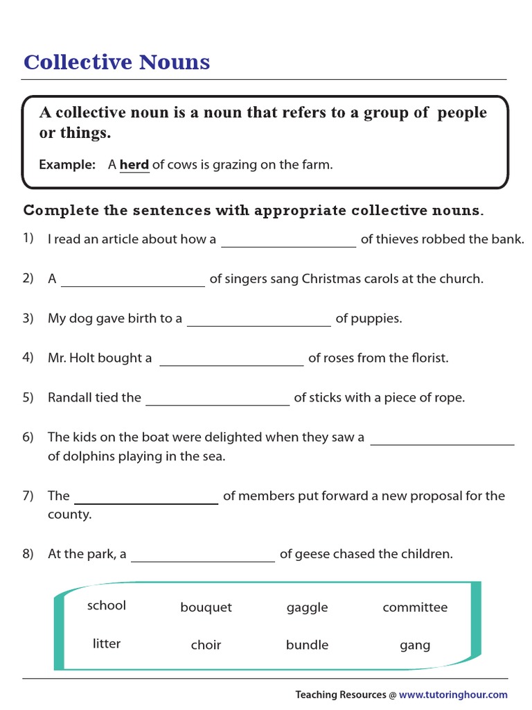 Collective Nouns g1 | PDF