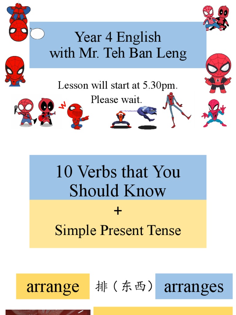 20 Verbs That You Should Know | Download Free PDF | Grammar | Language ...