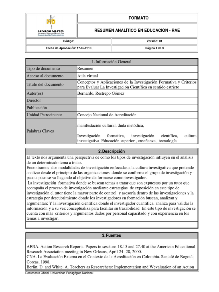 Ficha Rae Concep | PDF | Maestros | Aprendizaje