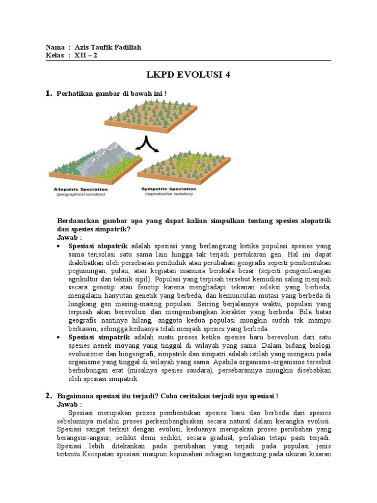 LKPD Evolusi 4 | PDF