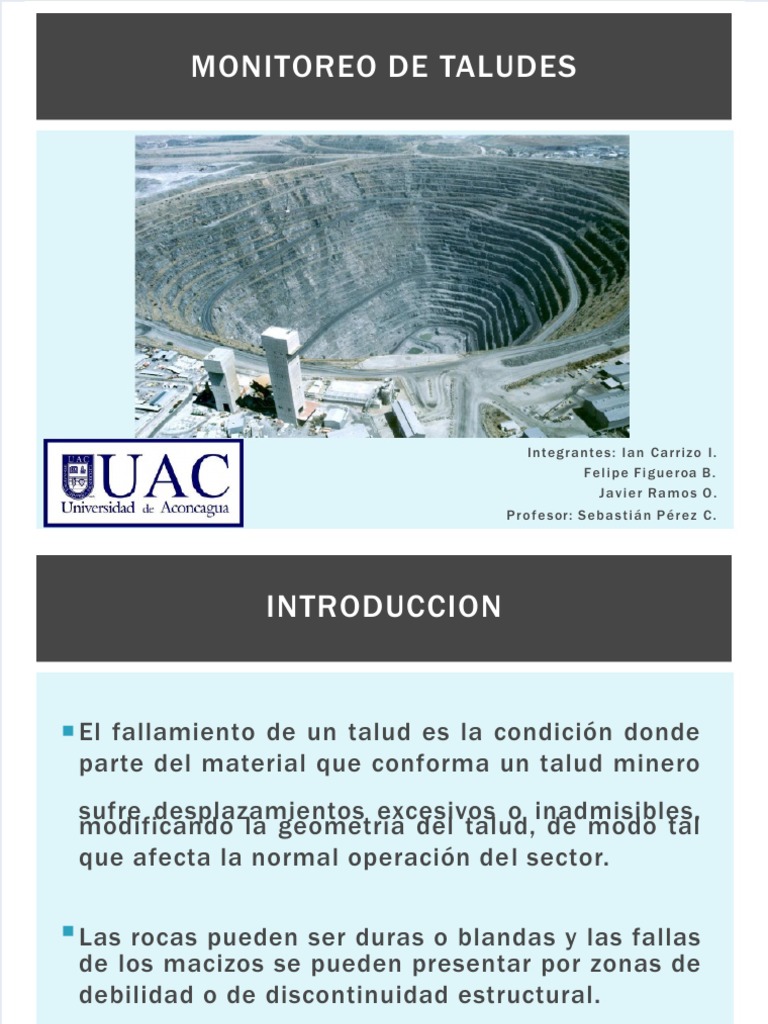 Monitoreo de taludes mediante sistemas de radar geotécnico | PDF ...