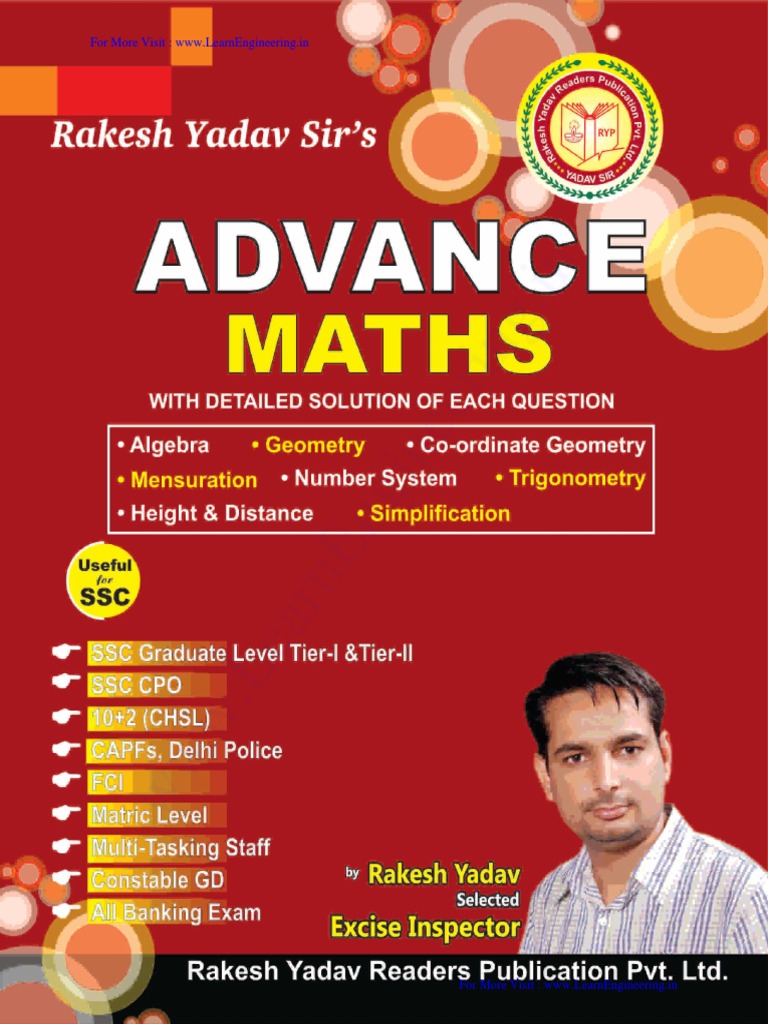 Ssc Advance Maths English By Rakesh Yadav By Pdf Trigonometry