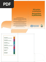 WHO Phlebotomy Best Practices Guide | PDF | Bleach | Medicine