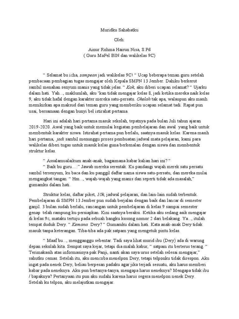 Kisah Inspiratif Bu Icha | PDF